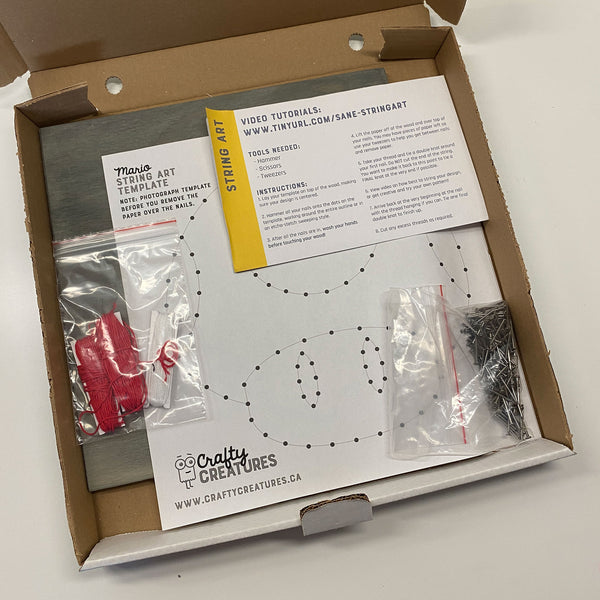 Mario String Art – Crafty Creatures