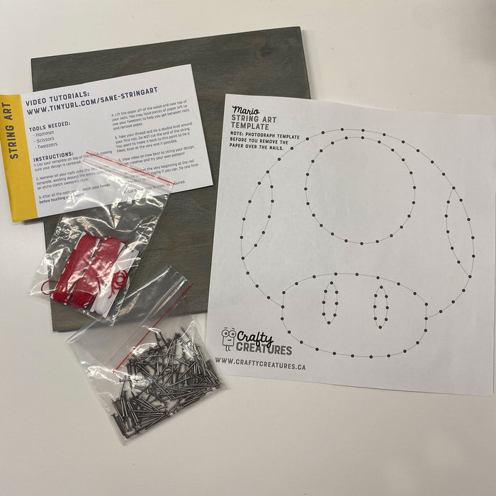 Mario String Art – Crafty Creatures