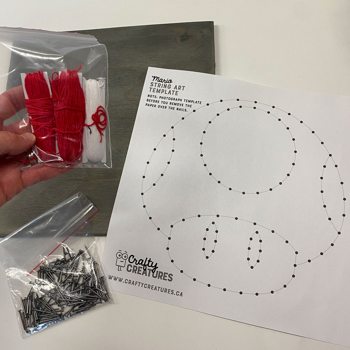 Mario String Art – Crafty Creatures