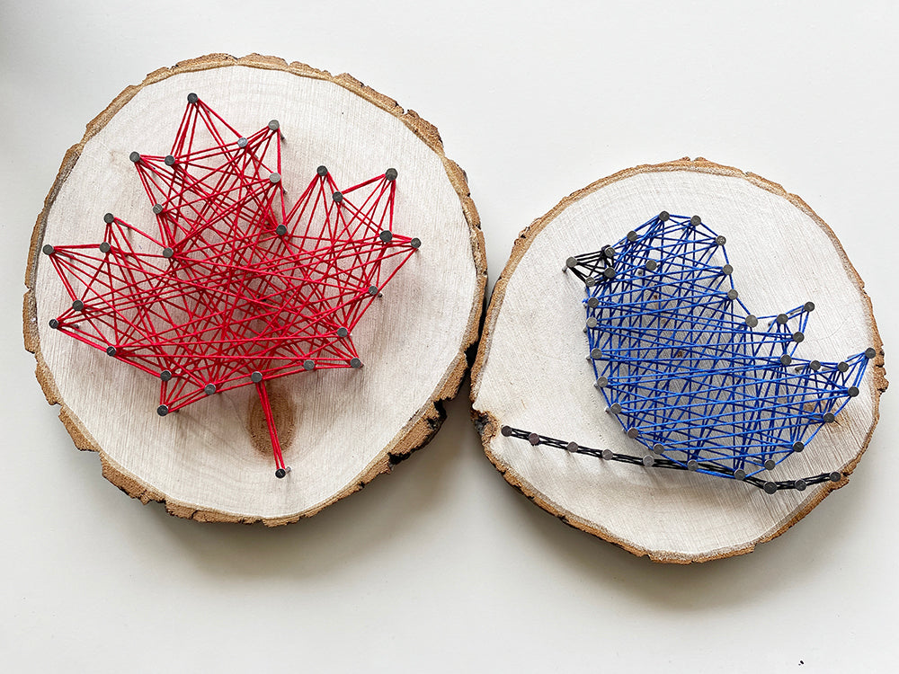Workshop - String Art Wood Slice – Crafty Creatures