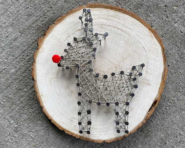 Workshop - String Art Wood Slice – Crafty Creatures
