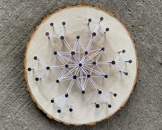 Workshop - String Art Wood Slice – Crafty Creatures