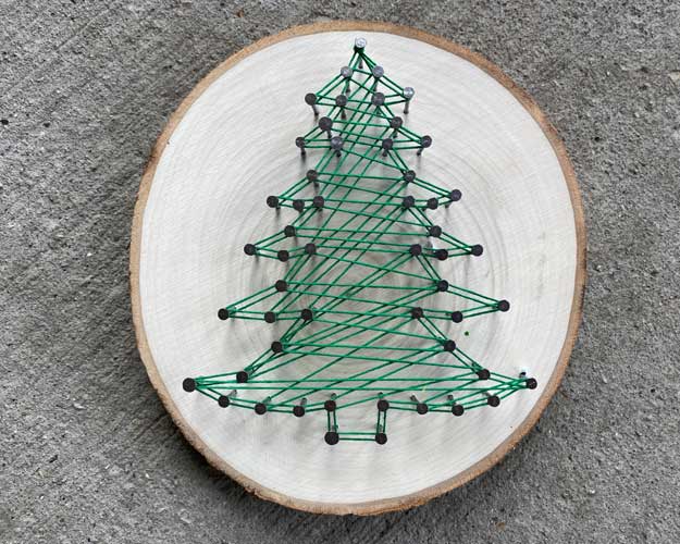 Workshop - String Art Wood Slice – Crafty Creatures